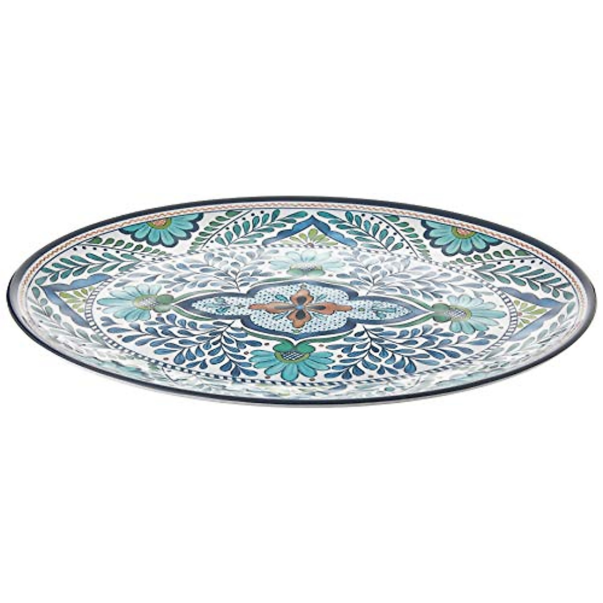 Certified International Talavera Melamine 18" x 13.5" Oval Platter, Multicolor