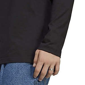 adidas Men's Essentials Long-Sleeve T-Shirt, Black, Large