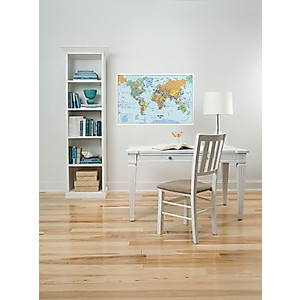 WallPops WPE99074 World Dry Erase Map, Multicolor