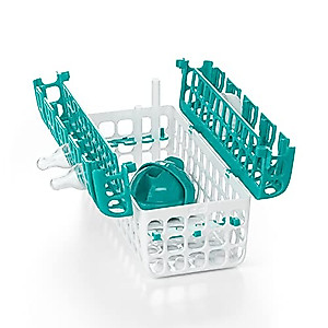 OXO Tot Dishwasher Basket for Bottle Parts & Accessories, Teal, 1 Count (Pack of 1)