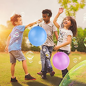 RUBFAC 80 Punch Balloons Punching Balloon Heavy Duty Party Favors For Kids, Bounce Balloons with Rubber Band Handle for Birthday Party