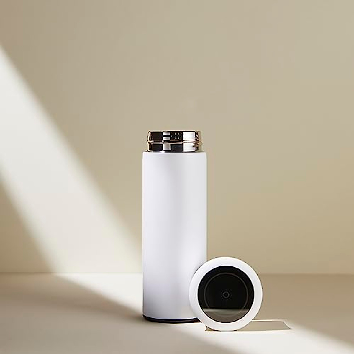 LINK UV-C Self Cleaning Sterizing Tumbler White 350ml / Water Purification /304SS Vacuum Insulated Stainless Steel Hot & Cold Double Walled/Tumbler Sterilization & Travel