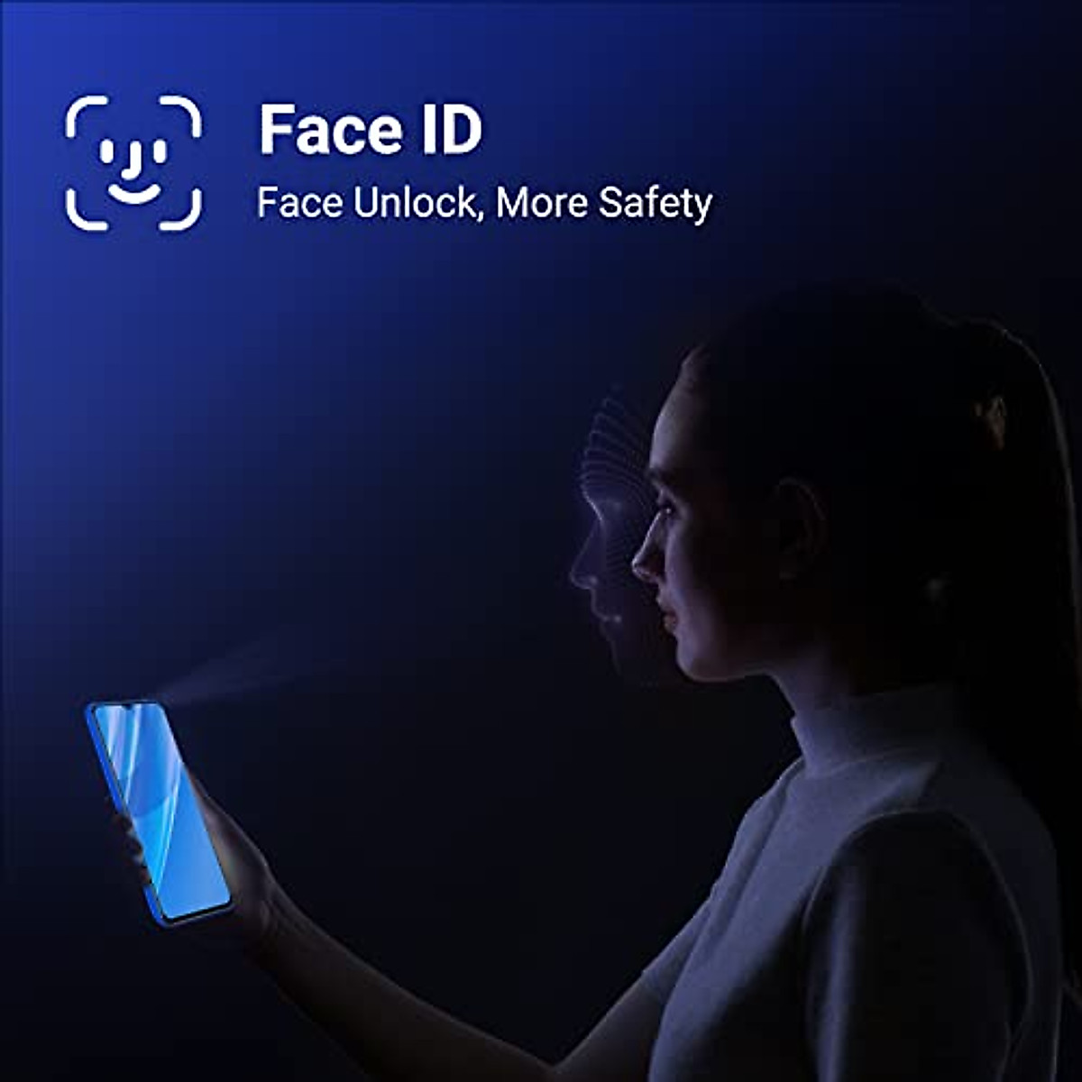 Xgody X14 Unlocked Smartphones, 6.52 Inch Large Screen 4G Dual Sim Mobile Phones, Dual 5MP + 256GB Extended Storage Cheap Cell Phones, Android 9.0 OS, 3000mAh Massive Battery, Face Recognition (Blue)