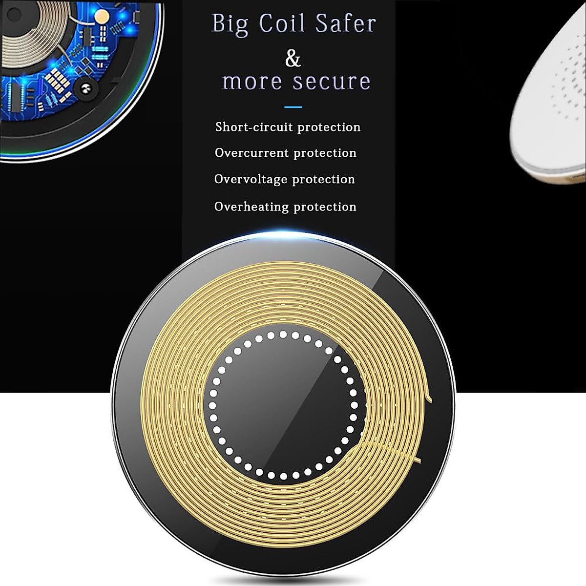 Wireless Charging Pad 30W, Fast Wireless Charger Compatible with Samsung Galaxy S23 S22 S21 S20 FE S10, Wireless Charger Pad Compatible for iPhone 14 13 12 11, Google Pixel 7 Pro 7a 6 Pro 5 4XL