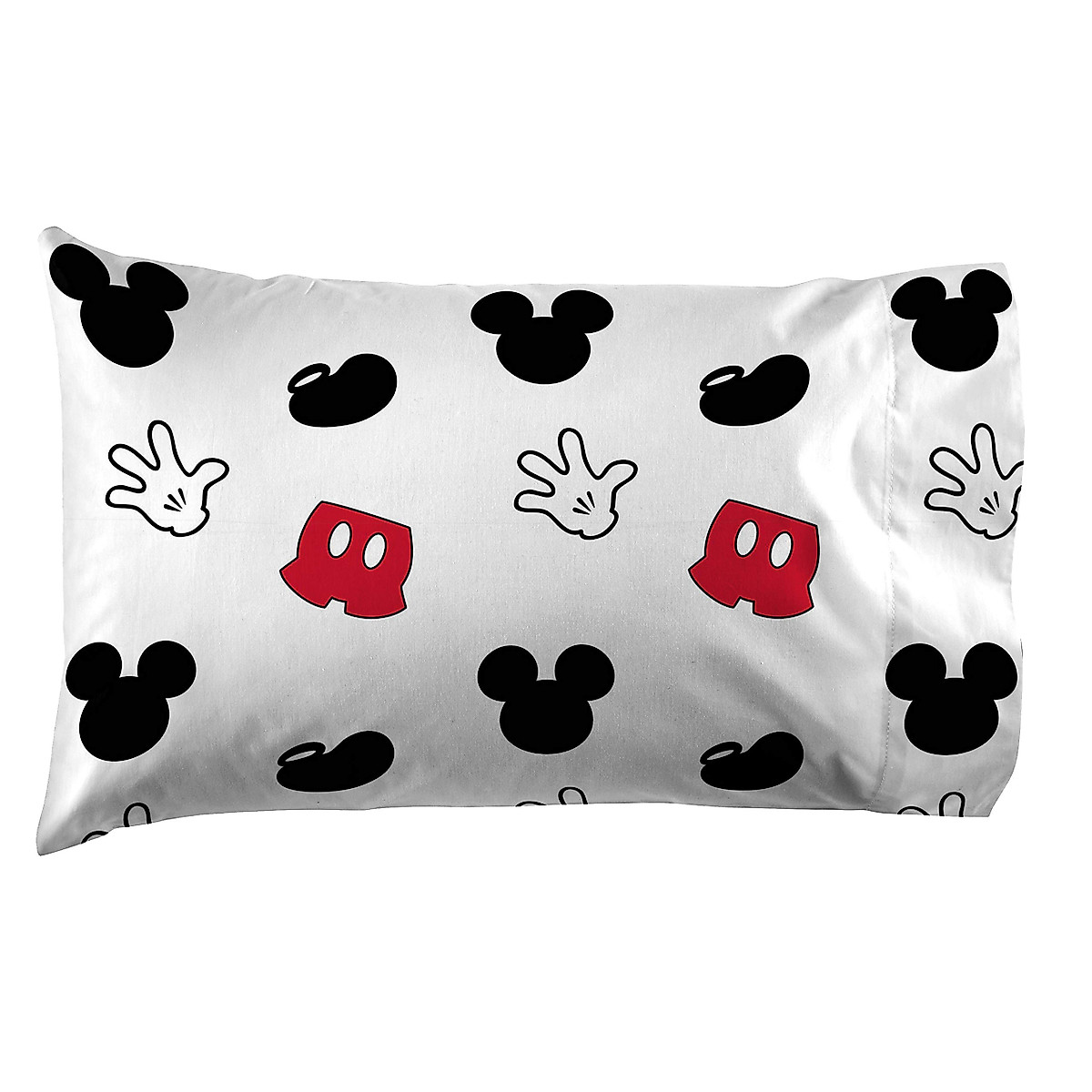 Jay Franco Disney Mickey Mouse Cute Faces Full Sheet Set - Super Soft and Cozy Kid’s Bedding - Fade Resistant Polyester Microfiber Sheets (Official Disney Product)