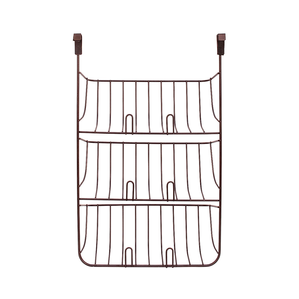 Spectrum Over the Cabinet Lid Organizer (Bronze) - Large Storage for Tupperware, Kitchen, Cabinet, Pantry, & Under Sink Organization