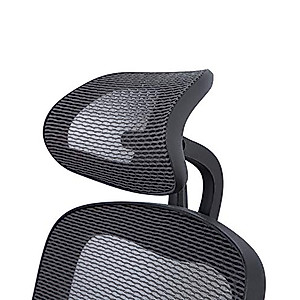 Amazon Basics Adjustable High-Back Mesh Chair with Flip-up Arms and Head Rest – Grey