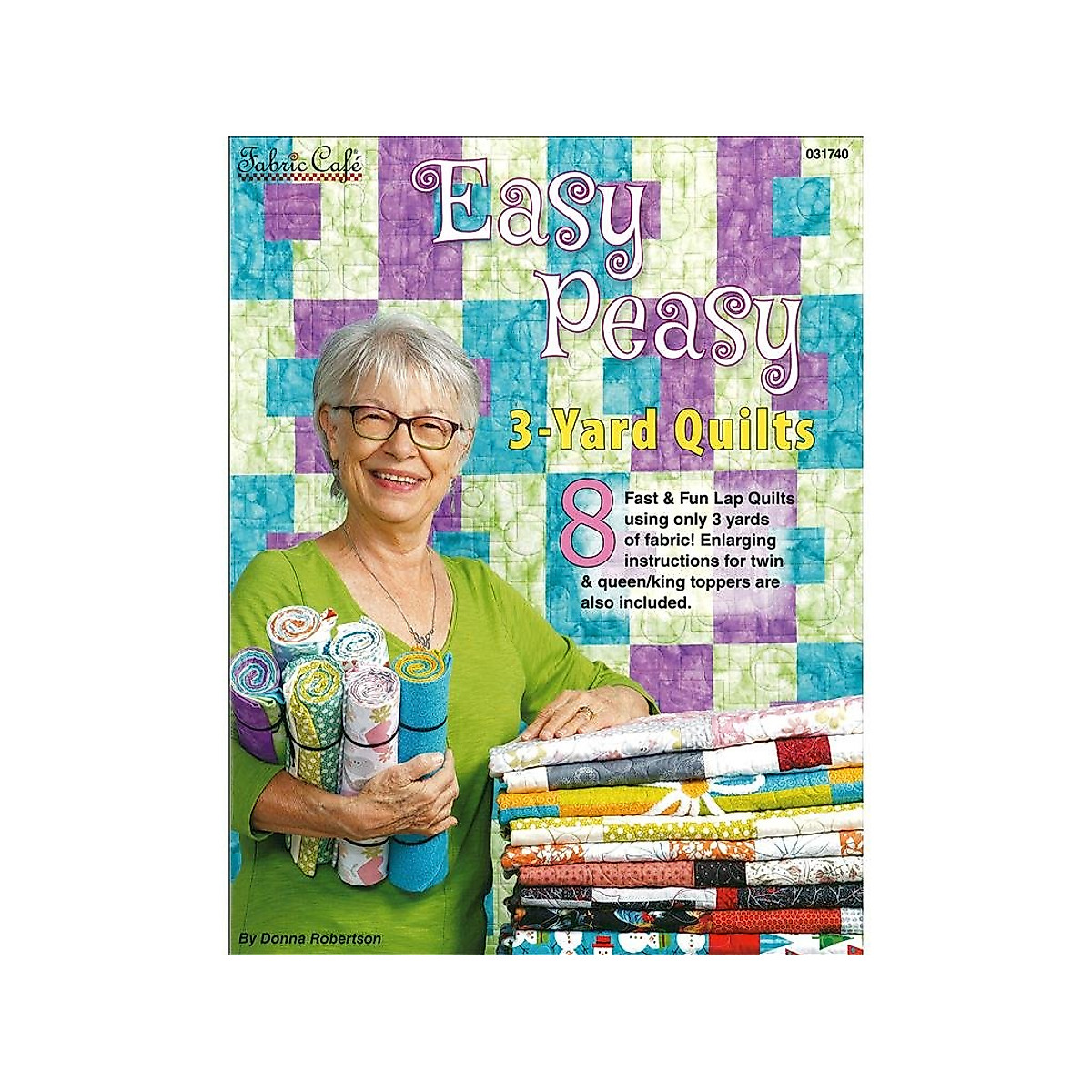 Fabric Cafe Easy Peasy 3-Yard Quilts Bk 3 (FBC031740) , Brown