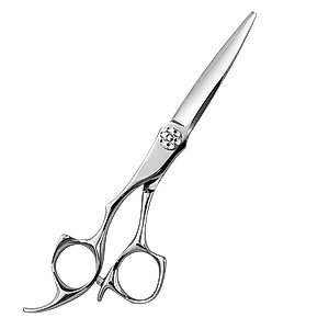 AOLANDUO 6 Inch Left-handed Hair Scissors-High End VG10 Steel Handmade Hair Cutting Shears-Razor Edge/Offset Design/Pro Ergonomic for Salon Stylists Beauticians and Barbers