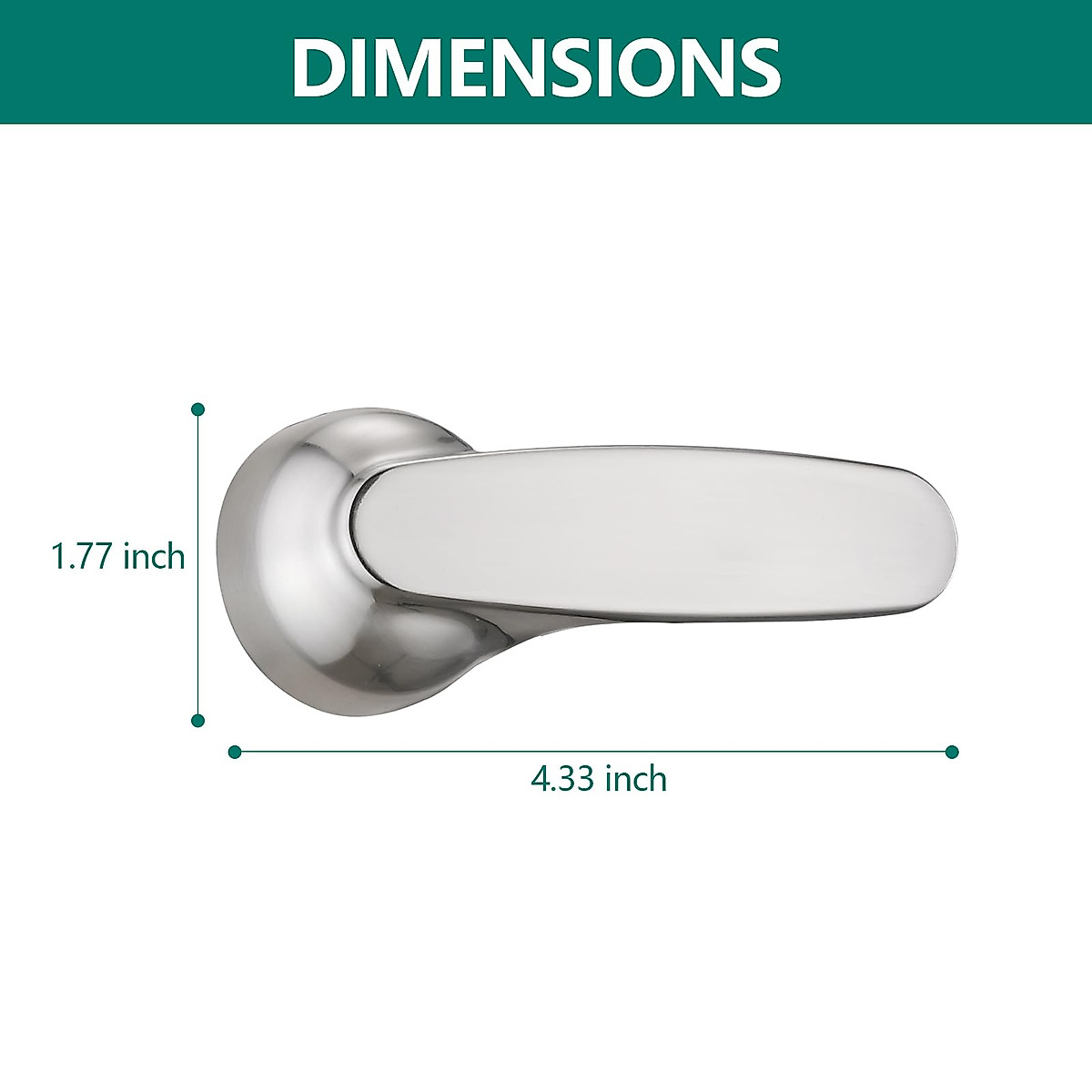 RAINREVIVE Repalcement Shower Handle, Compatible for 1300/1400 Series Tub Faucet for Delta, H79 Single Metal Lever Handle Kit, Brushed Nickel