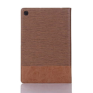 Galaxy Tab S6 Lite Case with Card Slot,elecfan Smart Stand Cover Luxury usiness Cover Protective Case with Card Slot Sleeve for Samsung Galaxy Tab S6 Lite 10.4 inch P610 P615 (Light Brown)
