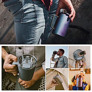 BrüMate Toddy - 16oz 100% Leak Proof Insulated Coffee Mug with Handle & Lid - Stainless Steel Coffee Travel Mug - Double Walled Coffee Cup (OD Green)