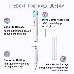 HTVRONT Craft Knife Set - 6 Pack Exacto Knife Set with Safety Cap, Use as Pen Knife, Hobby Knife, Precision Knife, Paper knife, Exacto Knife for Crafting and Art, Easy to Change Blade