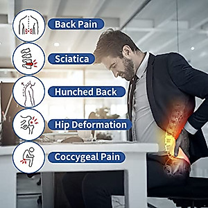 ANMSVI Inflatable Pressure Relief Seat Cushion for Home Office Car and Wheelchair Cushions, Adjustable Firmness for Sciatica Pain Relief, Tailbone Pain Relief, Coccyx, Office Chair Desk Chair Cushion