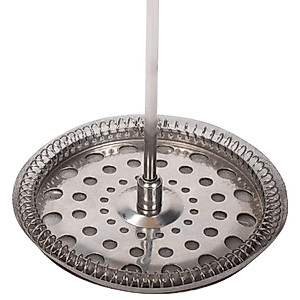 Natural Grain 1 Liter Large Glass and Bamboo French Press Coffee and Loose Leaf Tea Maker