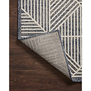 Loloi II Rainier Collection RAI-03 Denim/Ivory 2'-2" x 3'-9" Accent Rug