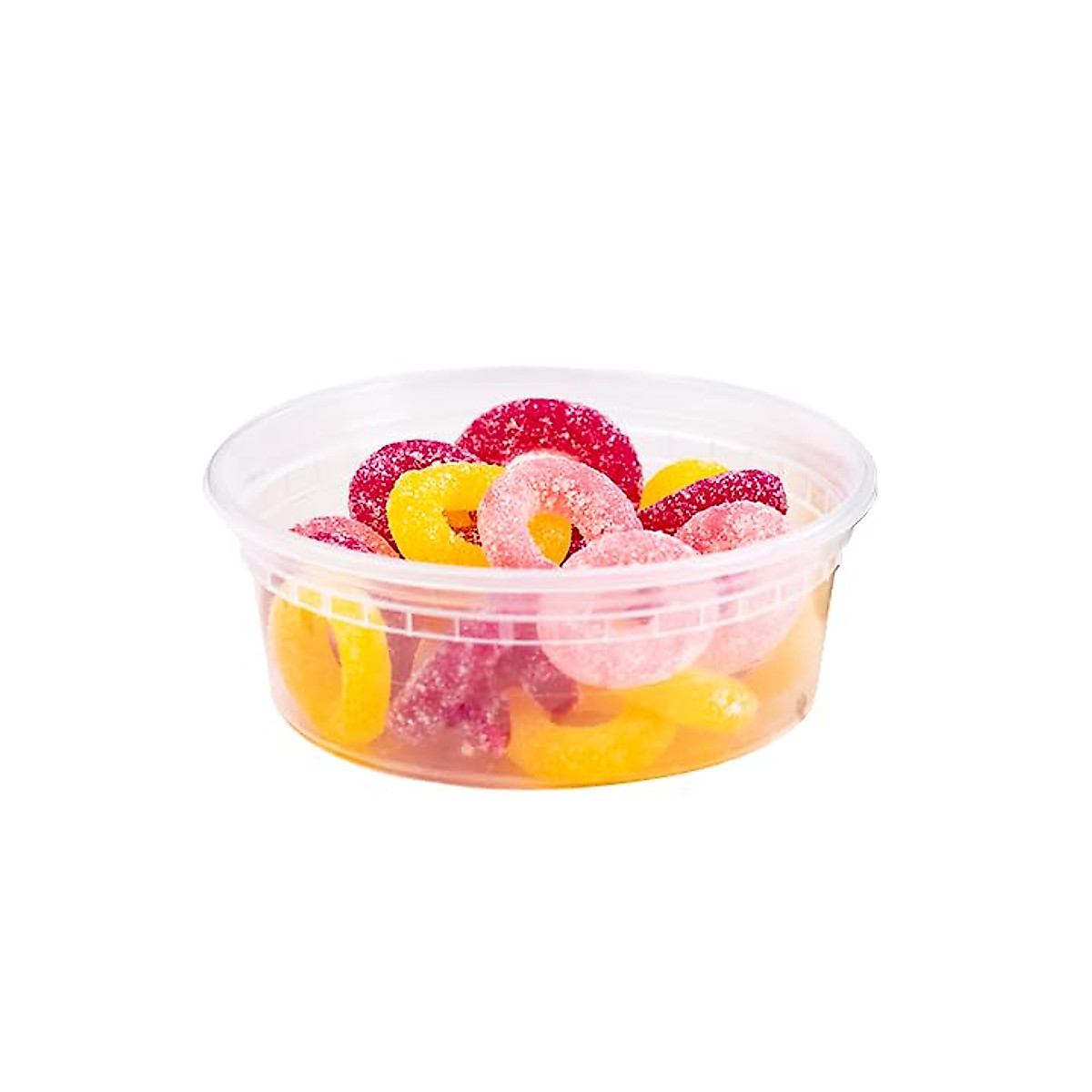 EDI [8 OZ, 25 Sets] Plastic Deli Food Storage Containers with Airtight Lids | Microwave-, Freezer-, Dishwasher-Safe | BPA Free | Heavy-Duty | Meal Prep | Leakproof | Recyclable