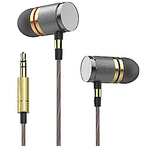 Betron YSM1000 Earphones in Ear Headphones Wired 3.5mm Jack Tangle-Free Cable Case and Noise Isolating Earbuds