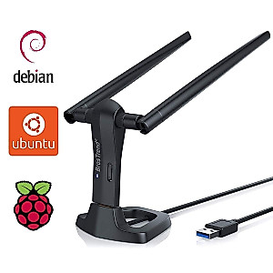 BrosTrend AC3L Linux WiFi Adapter and BrosTrend AC1L Linux WiFi Adapter Bundle, Works with Linux Ubuntu, Mint, Kali, Debian, Raspbian, Zorin, Xubuntu, Lubuntu, PureOS, Supports Kernels 5.18 and Below