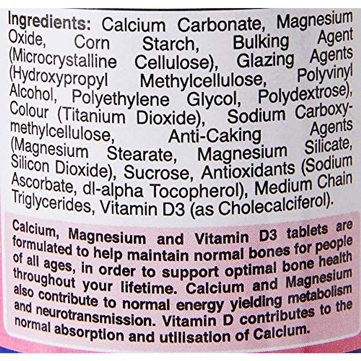 Holland & Barrett Calcium Magnesium with VIT D3-120 Caplet