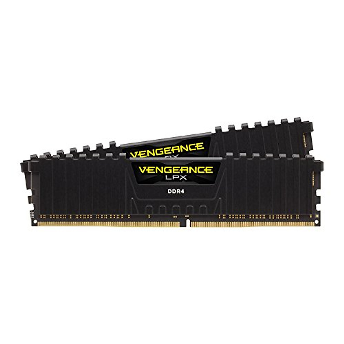 Corsair CMK8GX4M2A2400C16 Vengeance LPX 8GB (2x4GB) DDR4 DRAM 2400MHz (PC4 19200) C16 Memory Kit - Black