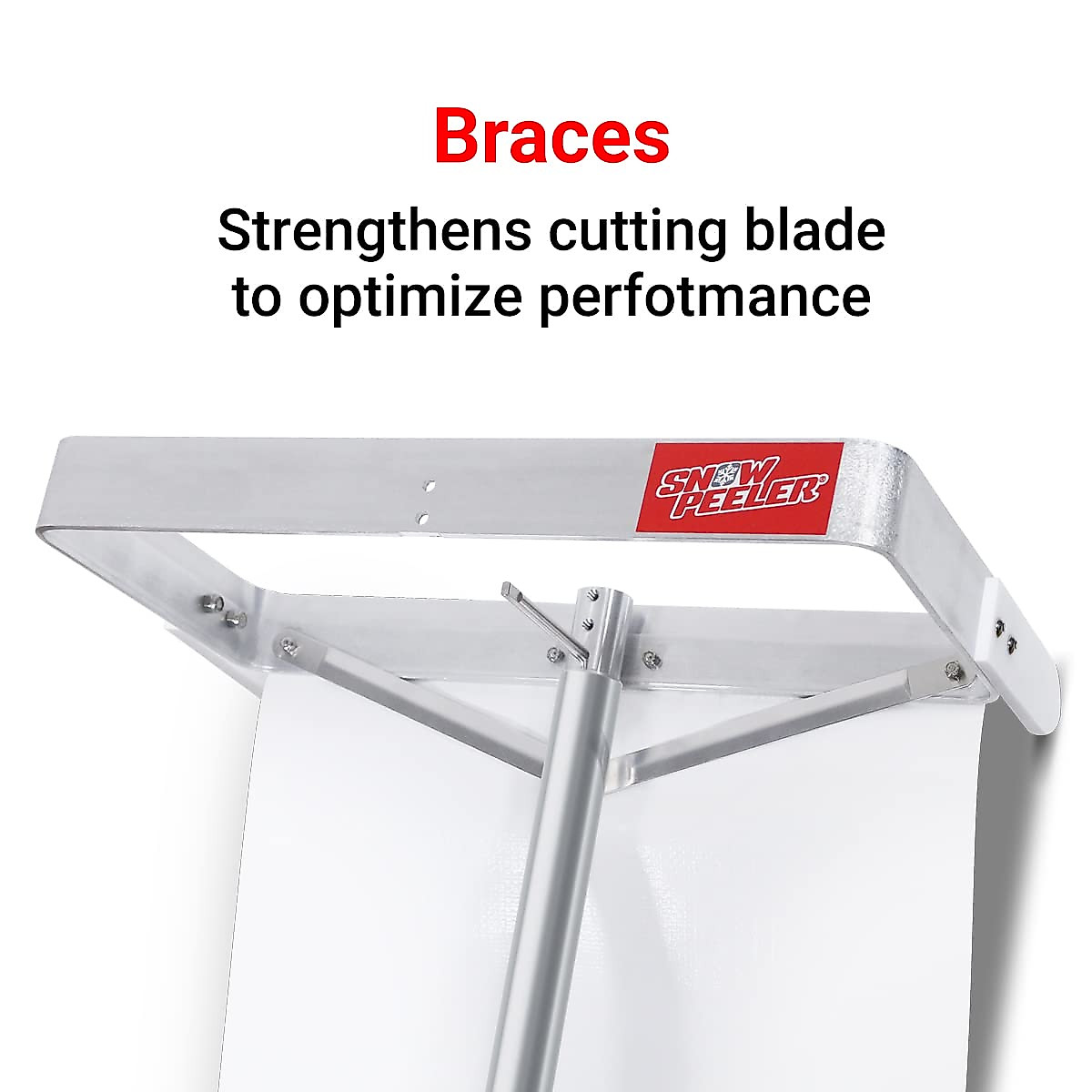 SNOWPEELER Classic Snow Shovel - 20 ft. - Winter Snow Roof Rake - Roof Rake for Snow - Aluminum Snow Removal