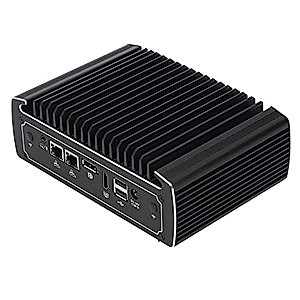 LBEC Industrial PC, Embedded Mini Computer Anti Interference 100240V 128G SSD for Automation (US Plug)
