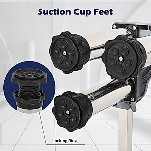 LUCKUP Washing Machine Stand Refrigerator Stand with 12 Heavy Duty Feet (Height: 9.4"-10.4") Washer Pedestal Adjustable Base for Washer and Dryer, Fridge, Max Load 660LB/300KG