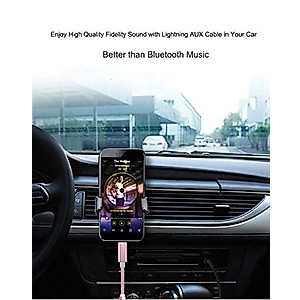 Wahbite 3 in 1 Nylon Braided Aux Cord Adapter Combined Sets for iPhone 12 11 Xs Max XR X 8 7 6 5 to Car/Home Stereo/Speaker/Headphone, Lightning to 3.5mm Audio Jack Adapter + 3.5mm Auxiliary Cable