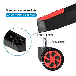 Frassie 28 inch Nylon Gaming Chair Base Replacement with 5 Casters, Heavy Duty Office Chair Base Part