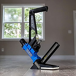 Estwing EF18GLCN Pneumatic 18-Gauge 1-3/4" L-Cleat Flooring Nailer Ergonomic and Lightweight Nail Gun with No-Mar Baseplates for Tongue and Groove, Hardwood, Bamboo, and Engineered Flooring