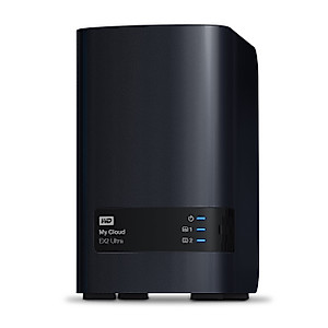 WD 24TB My Cloud EX2 Ultra 2-Bay NAS, Network Attached Storage, RAID, Backup, Streaming, Media Server - WDBVBZ0240JCH-NESN