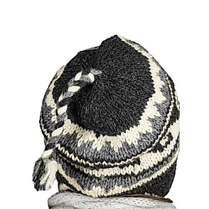 Tribe Azure Fair Trade Womens Beanie Hats, Warm Hats for Women Knit Hat for Women Women's Skullies & Beanie for Women (Grey)