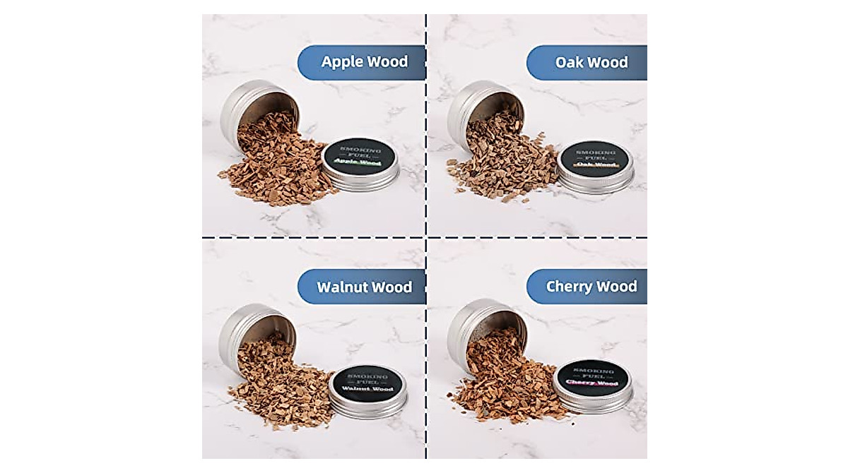 Cocktail Smoker Kit - Infuse Whiskey, Cheese & More with Wood Chips