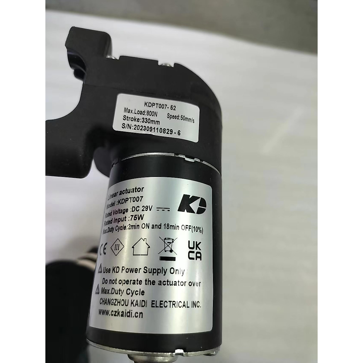 Kroshine Power Recliner Motor Replacement with Cord Model KDPT007-52 Linear Actuator for Sofa Lift Chair Couch Massage Seat Bed, Aluminum