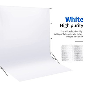 NEEWER 10 x 12FT / 3 x 3.6M PRO Photo Studio Premium Polyester Collapsible Backdrop Background for Photography, Video and Television (Backdrop ONLY) - White