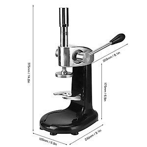 Coffee Tamper, Stainless Steel Manual Quantitative Coffee Tamper Powder Pressing Machine Espresso Tamper Coffee Bean Press with 2 Base, for Commercial and Home Use