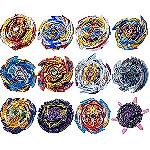 Gyros 12 Pieces Pack, Bey Battling Top Battle Burst High Performance Set with Stickers, Birthday Party School Gift Idea Toys for Boys Kids Children Age 6+