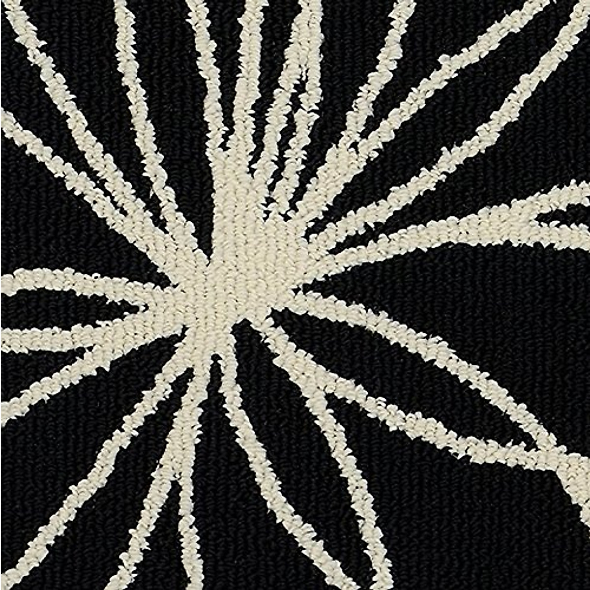 Garland Rug Grand Floral Area Rug, 30 x 46, Black/Ivory