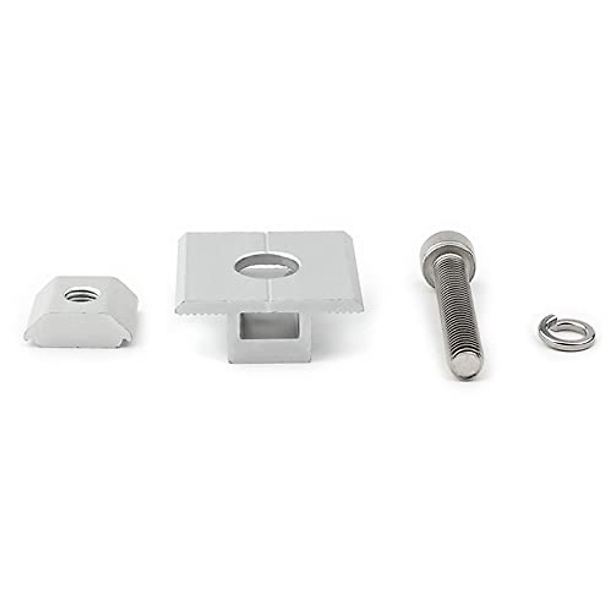 Fogun 10Pcs Solar Panel Mounting Bracket Kits, Aluminum Solar Panel Brackets Roof Solar Panel Bracket for RV, Boat, Wall 35mm