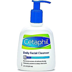 Cetaphil Daily Facial Cleanser for Normal to Oily Skin, 8 Ounce