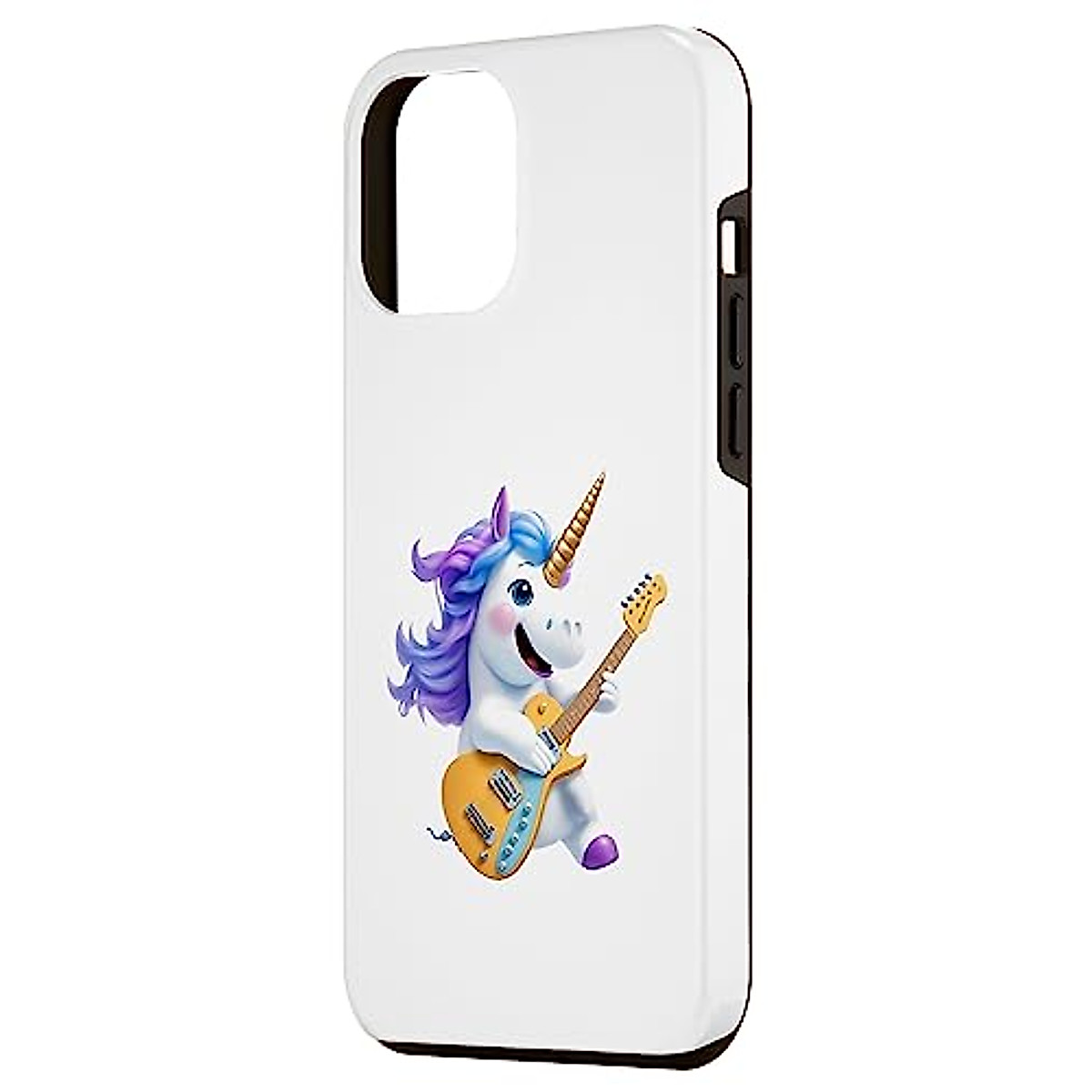 iPhone 14 Plus Cool unicorn rocking with electric guitar cute rock music Case