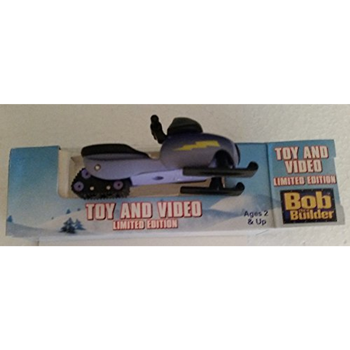Bob the Builder (Toy and Video SET Limited Edition) Snowed Under VHS - Winter Games - With Rare Zoomer Snowmobile Vehicle