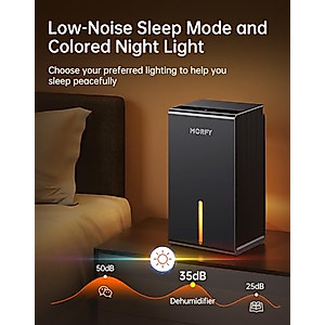 Dehumidifier, 52OZ Small Dehumidifier for Bedroom Bathroom RV with Auto Shut Off, Portable Quiet Dehumidifiers for Room Home Closet