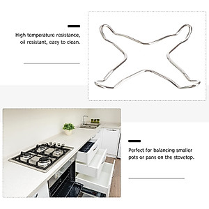 Stove Cooking Rack Kitchen Rack Stainless Steel Saucepan Stove Ring for Wok Kitchen Steam Rack Anti-scalding Wok Rack Stove Pan Stand Milk Pot Grate Burner Grate Cast Boiler Gas