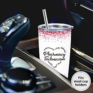 Pharmacy Technician Christmas Gifts, Gifts for PT on Pharmacy Technician Day, National Pharmacy Week Gifts, PT Appreciation Gifts, PT Graduation Gifts, Birthday Gifts for Pharmacy Tech 20 oz Tumbler