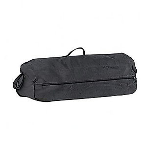Farm Blue GI Style BLK Zipper Duffel Bag - 30"x 50" XX Large Heavy Duty Army Duffel Bags - Military Grade 18 OZ Canvas- Reinforced Camping Gear-Army Strong Zippers & 3 Grab Handles (Black, XX-Large)