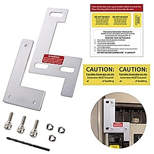 Generator-Interlock Kit for Siemens Murray - 150 or 200 amp Panels, 1-1/4” Spacing Between Main Breaker & Generator Circuit Breaker, Professional Interlock Kit for ITE, Gould, Thomas, Betts, Siemens