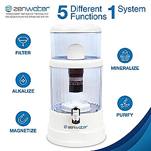 Zen Water Systems Countertop Filtration and Purification System, 6-Gallon