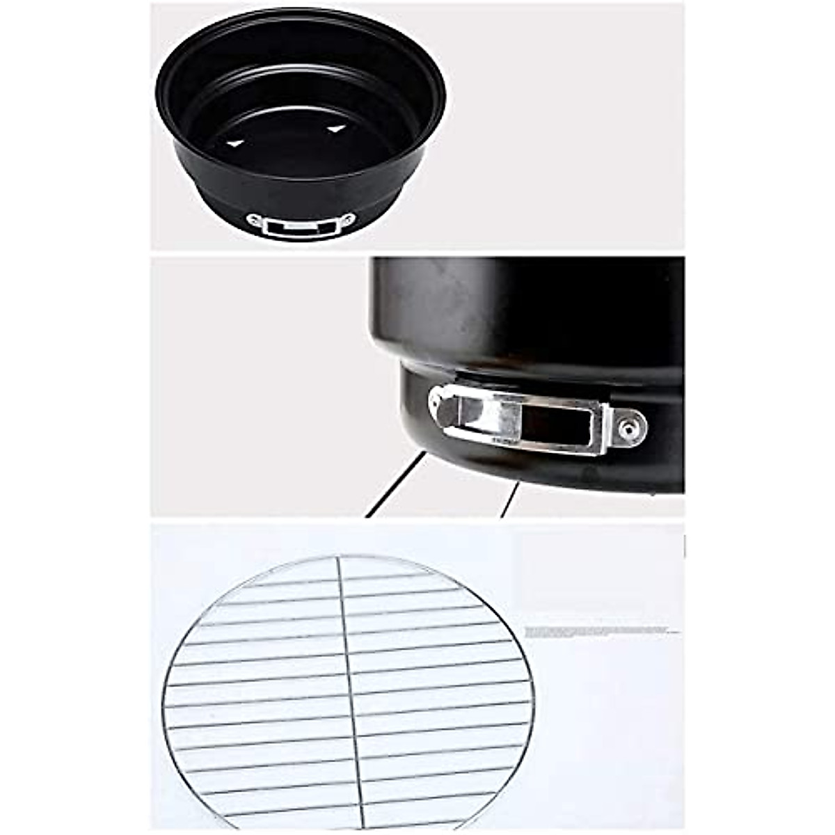 BBQ Grill Outdoor Outdoor Indoor Barbecue Charcoal Grill Outdoor Folding Portable Mini Grill Charcoal Stainless Steel Net Grill Round Oven Small